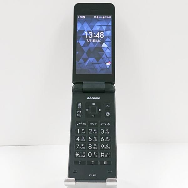 携帯電話 KY-41B 京セラ ドコモ SIMロック解除〇 ブラック