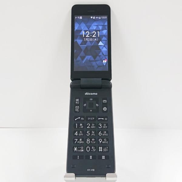 携帯電話 KY-41B 京セラ ドコモ SIMロック解除〇 ブラック