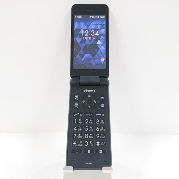 携帯電話 KY-41B 京セラ ドコモ SIMロック解除〇 ブラック