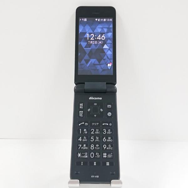 携帯電話 KY-41B 京セラ ドコモ SIMロック解除〇 ブラック