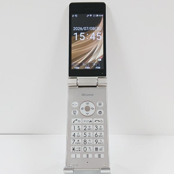 携帯電話 SH-02L SHARP シャープ ドコモ SIMロック解除〇 ゴールド