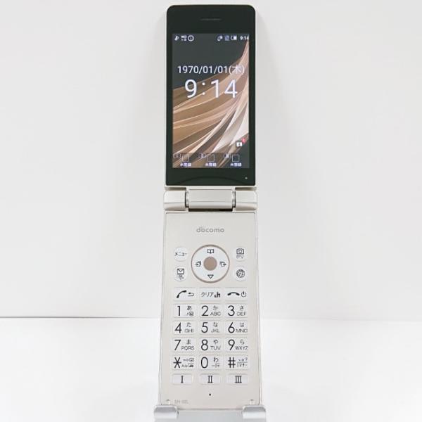 携帯電話 SH-02L SHARP シャープ ドコモ SIMロック解除〇 ゴールド