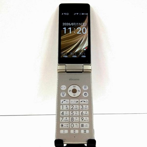 携帯電話 SH-02L SHARP シャープ ドコモ SIMロック解除〇 ゴールド