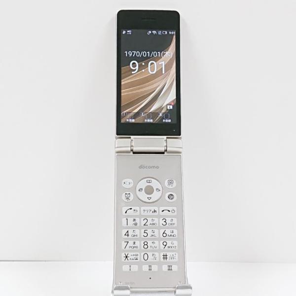 携帯電話 SH-02L SHARP シャープ ドコモ SIMロック解除〇 ゴールド