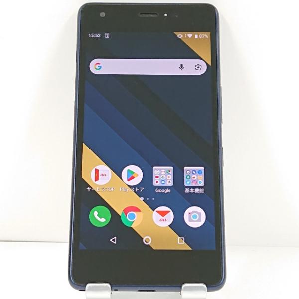 スマートフォン KYV44 京セラ au SIMロック解除〇 インディゴ