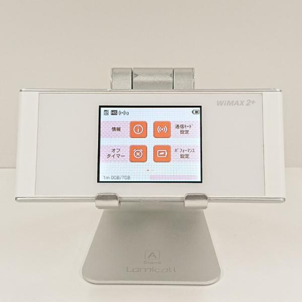ルーター HWD36 HUAWEI au SIMロック解除〇 ホワイト×シルバー