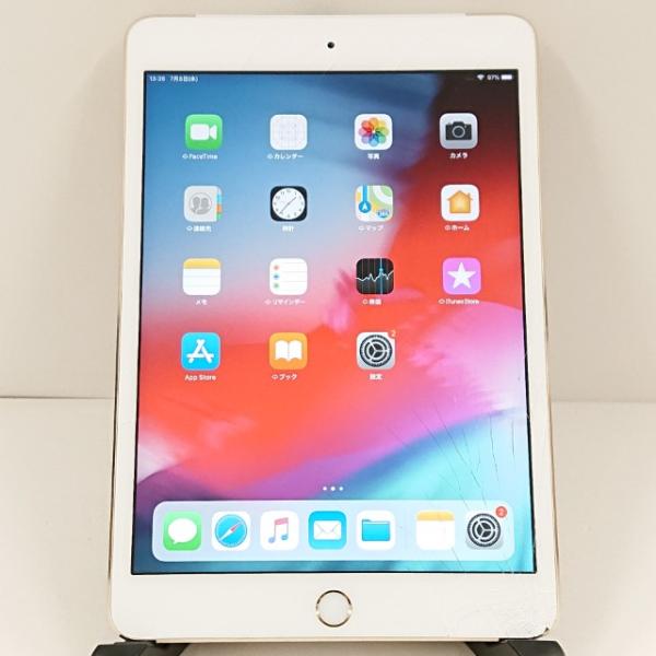 iPad 【ジャンク品】iPad mini 3 Wi-Fi + Cellular 16GB apple アップル SIMフリー SIMロック解除〇 ゴールド