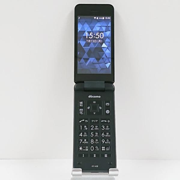 携帯電話 KY-41B 京セラ ドコモ SIMロック解除〇 ブラック