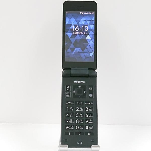 携帯電話 KY-41B 京セラ ドコモ SIMロック解除〇 ブラック
