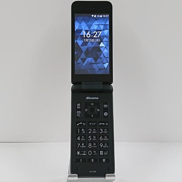 携帯電話 KY-41B 京セラ ドコモ SIMロック解除〇 ブラック