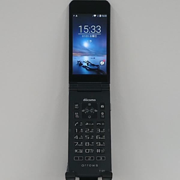 携帯電話 F-03L FUJITSU 富士通 ドコモ SIMロック解除〇 ブラック