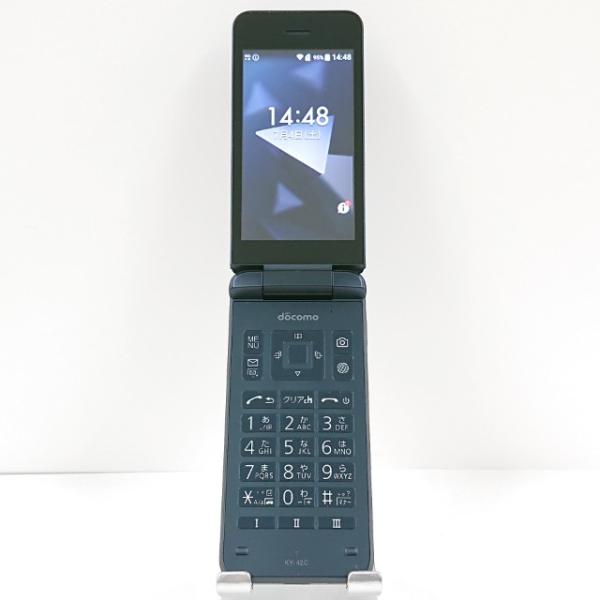 携帯電話 KY-42C 京セラ ドコモ SIMロック解除〇 ブラック