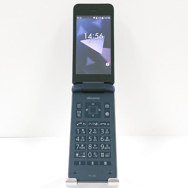 携帯電話 KY-42C 京セラ ドコモ SIMロック解除〇 ブラック