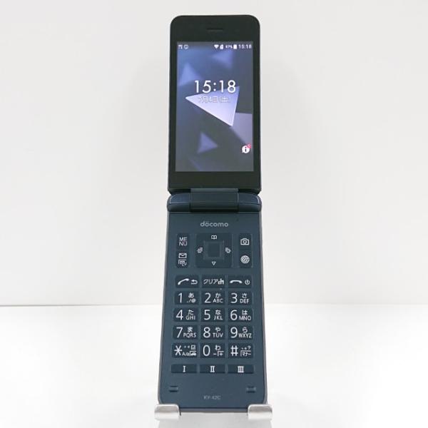 携帯電話 KY-42C 京セラ ドコモ SIMロック解除〇 ブラック