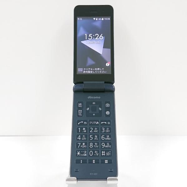 携帯電話 KY-42C 京セラ ドコモ SIMロック解除〇 ブラック
