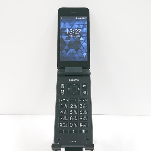 携帯電話 KY-41B 京セラ ドコモ SIMロック解除〇 ブラック