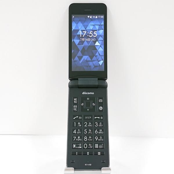 携帯電話 KY-41B 京セラ ドコモ SIMロック解除〇 ブラック
