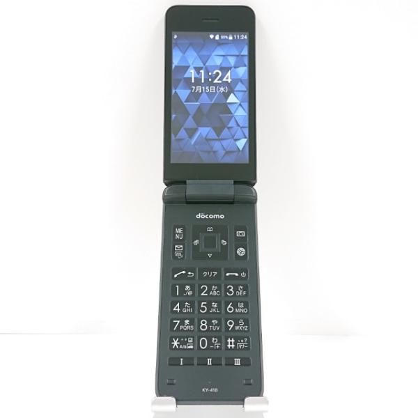 携帯電話 KY-41B 京セラ ドコモ SIMロック解除〇 ブラック