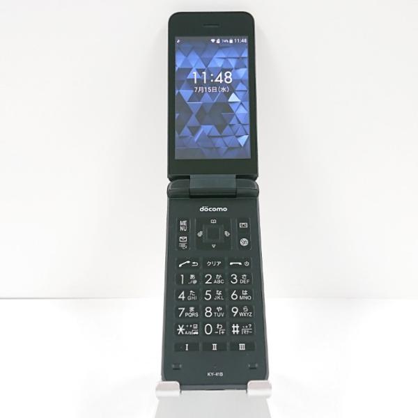 携帯電話 KY-41B 京セラ ドコモ SIMロック解除〇 ブラック