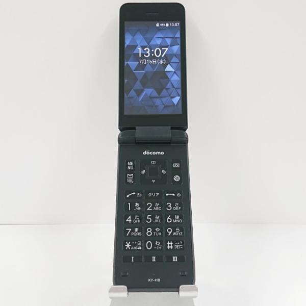 携帯電話 KY-41B 京セラ ドコモ SIMロック解除〇 ブラック