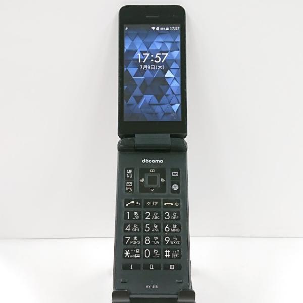 携帯電話 KY-41B 京セラ ドコモ SIMロック解除〇 ブラック