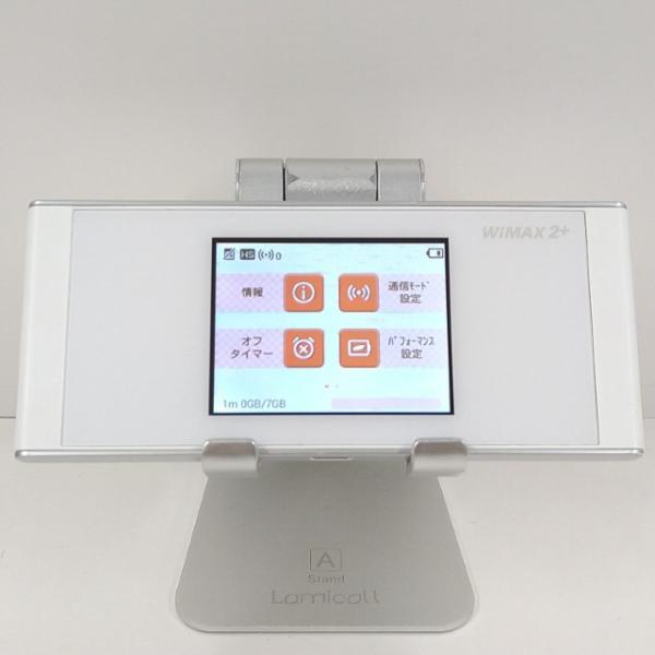 ルーター HWD36 HUAWEI au SIMロック解除〇 ホワイト×シルバー