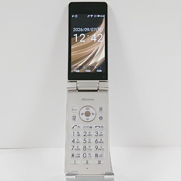 携帯電話 SH-02L SHARP シャープ ドコモ SIMロック解除〇 ゴールド