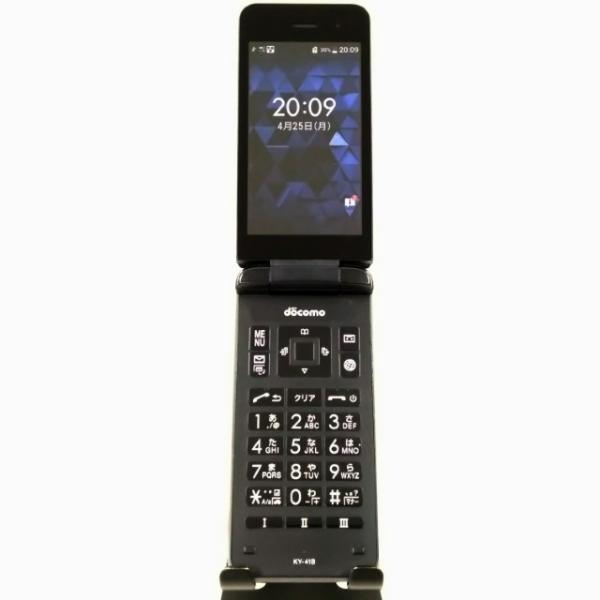 携帯電話 KY-41B 京セラ ドコモ SIMロック解除〇 ブラック