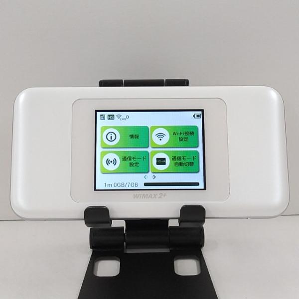 ルーター HWD37 HUAWEI au SIMロック解除〇 ホワイト×シルバー