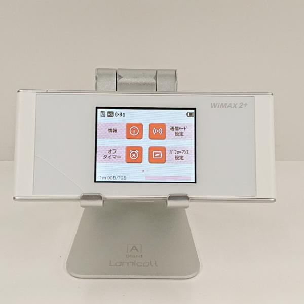 ルーター HWD36 HUAWEI au SIMロック解除〇 ホワイト×シルバー
