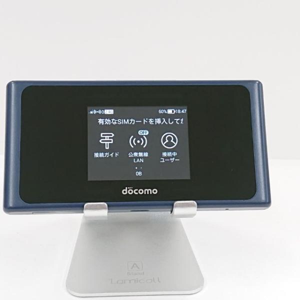 ルーター HW-01L HUAWEI docomo SIMロック解除× インディゴブルー