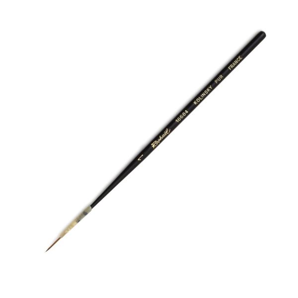 毛質：コリンスキー形状：丸（フランス面相） サイズ：1号　　　　　口金の直径 1.5mm　　　　毛丈 12mm　特徴：丸、長穂　細密描写、仕上げ備考：フランスのメーカー、ラファエルが提案する面相筆。コリンスキーを使用の為、含みが良く、適度な...