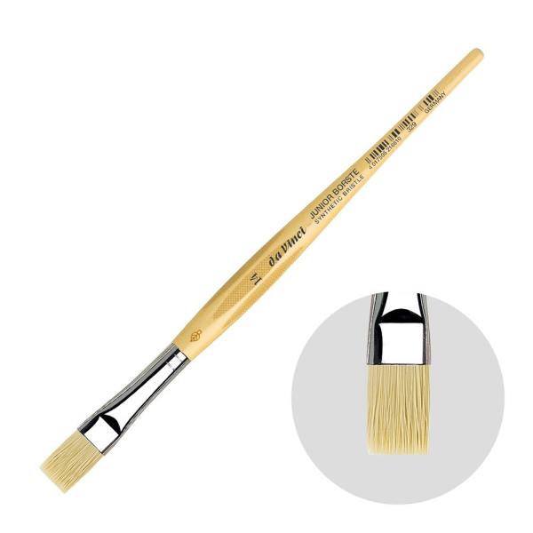 豚毛のような強い弾力の、特殊な合成繊維を使用しています。厚塗りや粗いタッチに最適で、豚毛に比べてお手入れも簡単です。＜仕様＞穂先の形状：フラット(平)毛の種類：シンセティック号数：No.14穂丈×巾：18.0×14.0mm＜用途＞水彩画、ア...