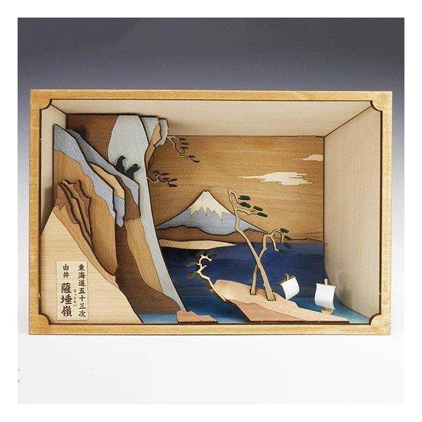 ＜完成サイズ＞全幅：175ｍｍ　奥行：53ｍｍ　全高：119mm＜製作参考時間＞4時間＜難易度＞★☆☆☆☆＜キットについて＞日本の伝統ある風景をコンパクトに凝縮し、精密なレーザーカット加工により簡単に組み立てができます。異なる色の木を使い、...