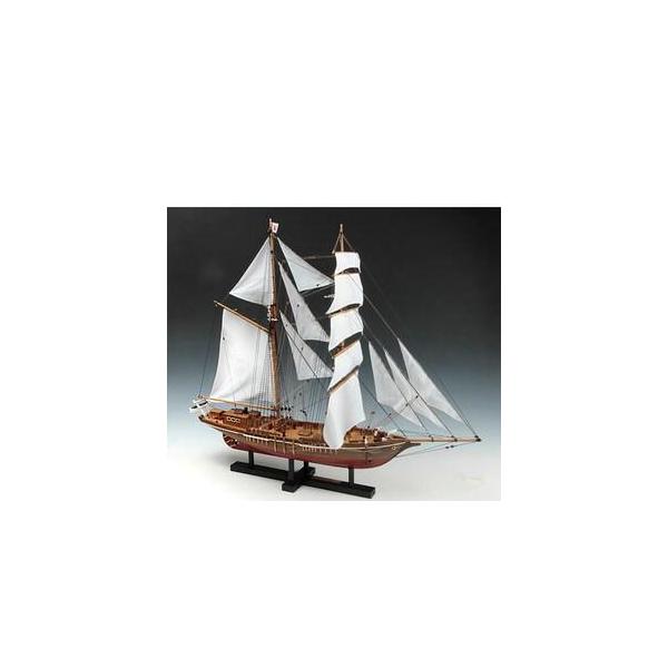 完成サイズ  全長：690ｍｍ　全幅：225mm　全高：570ｍｍ製作参考時間：100時間船体の骨格構造であるキール、フレームを全面改良、船体の外形形状を変えることなく、BOX構造にし、組み立てやすく歪のない船体形状が実現。レーザー加工によ...