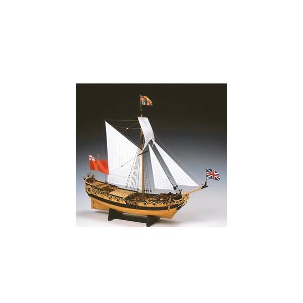 完成寸法（約）全長460mm全幅200mm全高422mm製作参考時間（約）90時間英国王チャールズ2世が王位にあった時代に建造された王室ヨットです。本キットは帆船模型の権威・故白井一信氏の全面協力を受け、当時の考証を基にしたオリジナルデザイ...