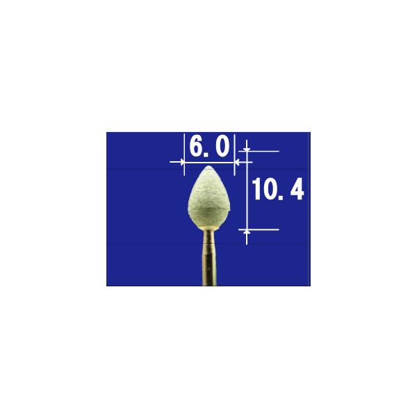 軸付砥石軸径φ2.34mm商品画像は代表画像です。形状は画像の通りですが、粒度（品番）により色が異なります。あらかじめご了承ください。粒度ピンク：#120グリーン：#180ホワイト：#600