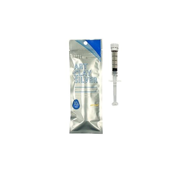 アートクレイシルバー造形可能な時間が長く、柔らかく扱いやすい銀粘土です。焼成時の安定性に優れ、650℃から焼成可能なので、ガラスや陶磁器、SV925製の金具など、他素材との組み合わせにも適しています。シリンジタイプ粘土タイプに一定量の水を加...