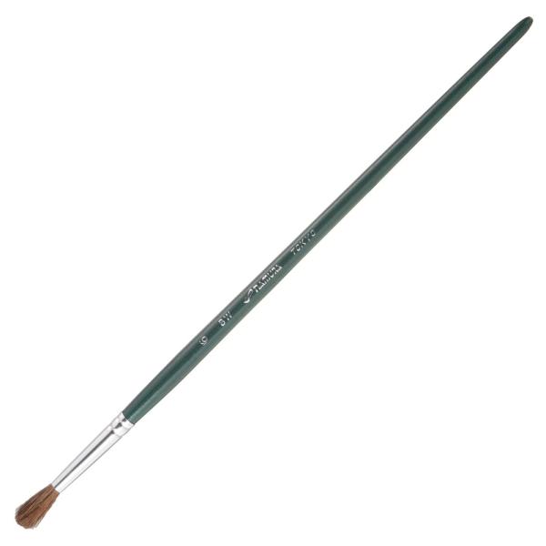 馬毛とブタ毛の混毛製品で、学童向けの水彩筆として好評です。また、工業用にも多く使われています。穂先の種類・形状 ： 丸規格・号数・No ： 6号穂先サイズ（約、穂幅×穂丈） ： 4×19mm全長（約） ： 23.5cm主な用途 ： 水彩画素...