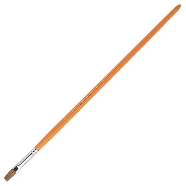 馬胴毛に若干ブタ毛をコシに混毛して、含みコシの弾力共に良くなっています。学校用普及品としては最適品です。穂先の種類・形状 ： 平規格・号数・No ： 4号穂先サイズ（約、穂幅×穂丈） ： 5.8×12mm全長（約） ： 22.7cm主な用途...