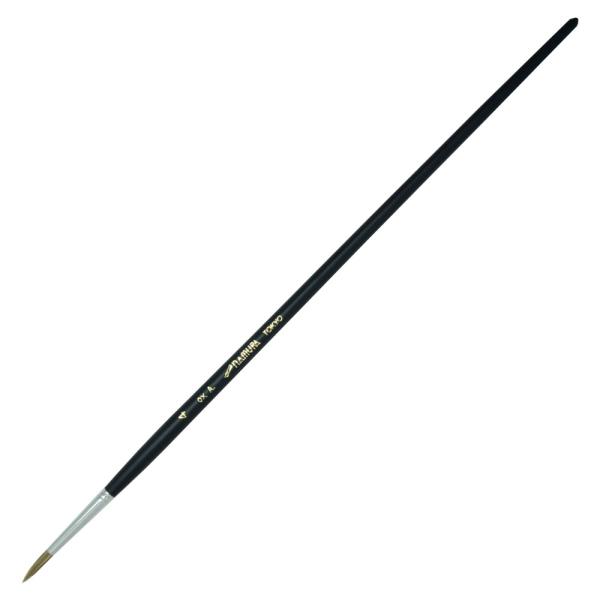 OXAはヨーロッパ産の牡牛の耳毛を選別して造られています。古くから良質な絵筆材料として使われているもので、軟毛では、セーブルに準ずる優れた味があり、丸筆は水彩用としても多くの専門家に愛用されています。穂先の種類・形状 ： 丸規格・号数・No...