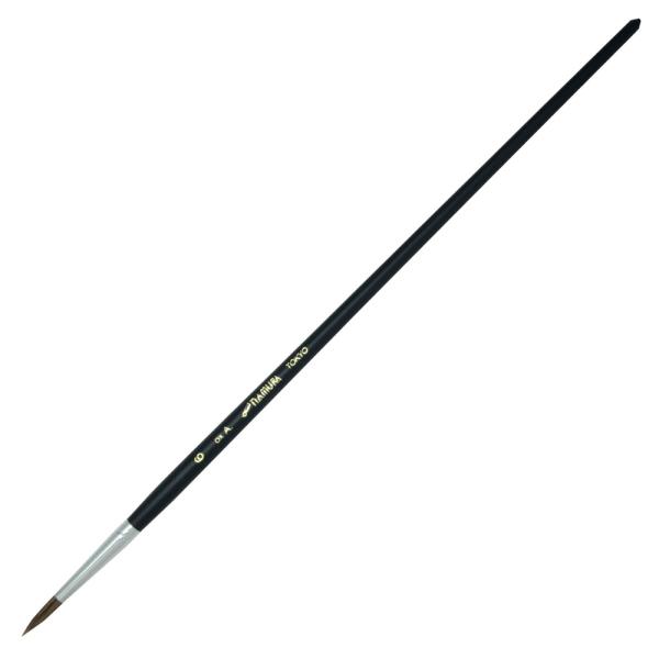 OXAはヨーロッパ産の牡牛の耳毛を選別して造られています。古くから良質な絵筆材料として使われているもので、軟毛では、セーブルに準ずる優れた味があり、丸筆は水彩用としても多くの専門家に愛用されています。穂先の種類・形状 ： 丸規格・号数・No...