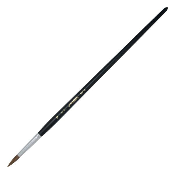 OXAはヨーロッパ産の牡牛の耳毛を選別して造られています。古くから良質な絵筆材料として使われているもので、軟毛では、セーブルに準ずる優れた味があり、丸筆は水彩用としても多くの専門家に愛用されています。穂先の種類・形状 ： 丸規格・号数・No...