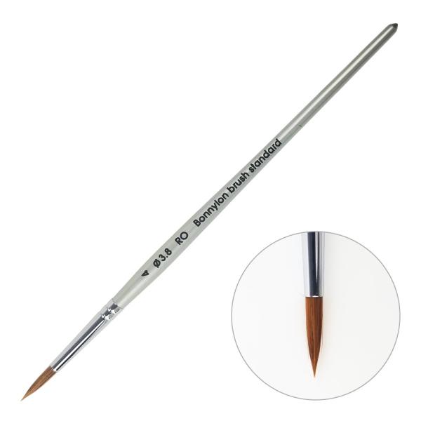 スタイリッシュで手頃な価格の筆◆獣毛とナイロン毛をミックスしました。◆短軸サイズ。◆プロの作家も満足できる品質の良い筆です。穂先16.0mm ／径3.8mm ／全長189mm