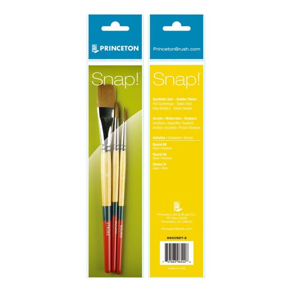 アメリカ・プリンストン社製の、カラフルで目にも楽しい画筆です。＜セット内容＞●ラウンド No.4・穂先の形状：ラウンド・毛の種類：ゴールデンタクロン(ナイロン毛)・号数：No.4・穂丈×巾：17×3.66mm・軸：ショートハンドル●ラウンド...
