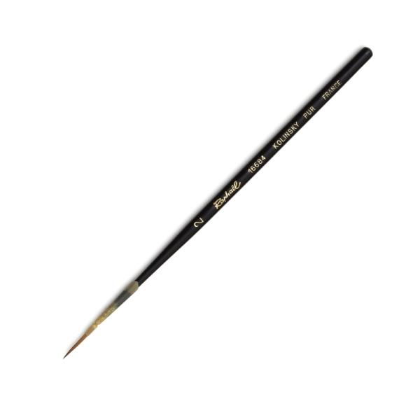 毛質：コリンスキー形状：丸（フランス面相） サイズ：2号　　　　　口金の直径 2mm　　　　毛丈 14mm　特徴：丸、長穂　細密描写、仕上げ備考：フランスのメーカー、ラファエルが提案する面相筆。コリンスキーを使用の為、含みが良く、適度なコシ...