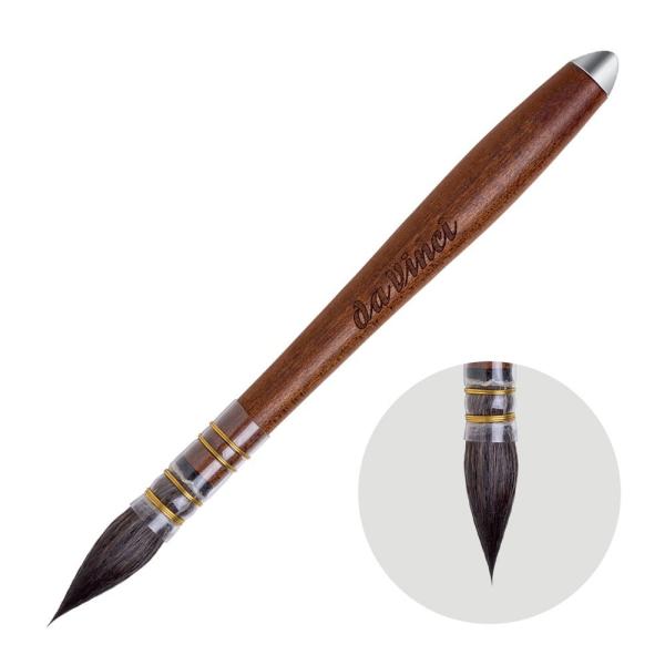 伝統と最新技術を合わせ持った革新的なクイル仕様の水彩筆です。軸尾はイーサグラフメタルポイントチップ付属でスケッチも可能です。また、ヨーロッパのケボニー材を使用した軸は環境保全にもつながる新材質です。＜仕様＞穂先の形状：ラウンド(丸)毛の種類...