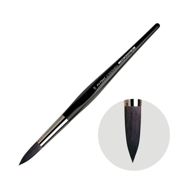 入手が難しくなっているカザンリスに代わる合成繊維毛「カザネオ」を使用した水彩筆です。スムーズで自在なブラシストロークが特徴です。＜仕様＞穂先の形状：ラウンド(丸)毛の種類：CASANEO号数：No.20穂丈×巾：40.0×12.2mm＜用途...