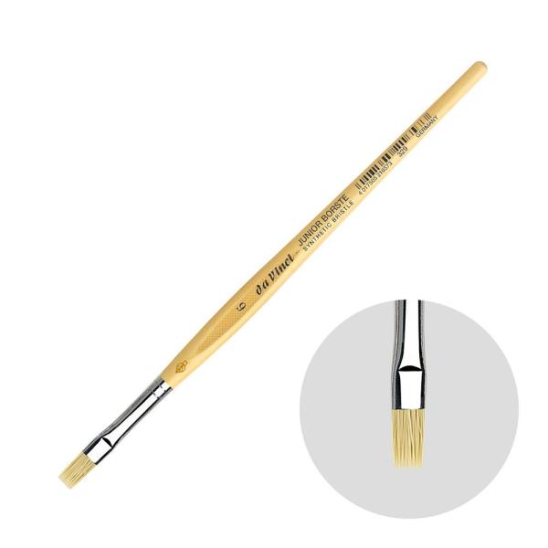 豚毛のような強い弾力の、特殊な合成繊維を使用しています。厚塗りや粗いタッチに最適で、豚毛に比べてお手入れも簡単です。＜仕様＞穂先の形状：フラット(平)毛の種類：シンセティック号数：No.6穂丈×巾：11.0×6.0mm＜用途＞水彩画、アクリ...