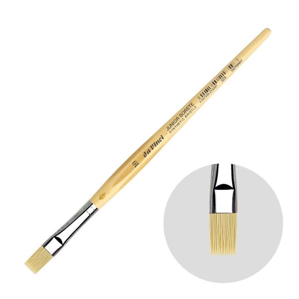 豚毛のような強い弾力の、特殊な合成繊維を使用しています。厚塗りや粗いタッチに最適で、豚毛に比べてお手入れも簡単です。＜仕様＞穂先の形状：フラット(平)毛の種類：シンセティック号数：No.10穂丈×巾：15.0×10.0mm＜用途＞水彩画、ア...